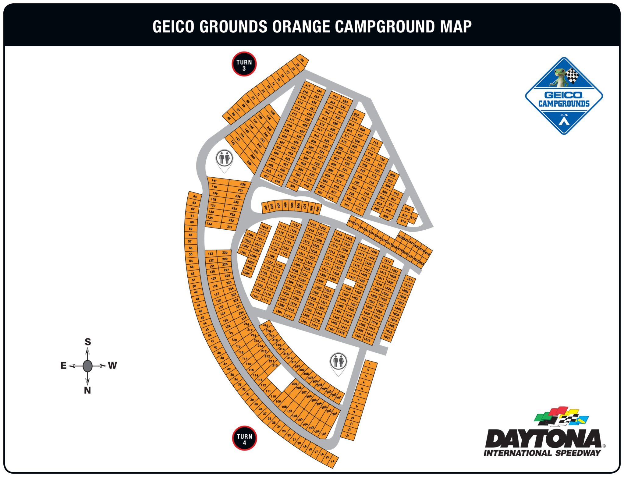 GEICO ORANGE CAMPGROUNDS | DAYTONA CAMPING