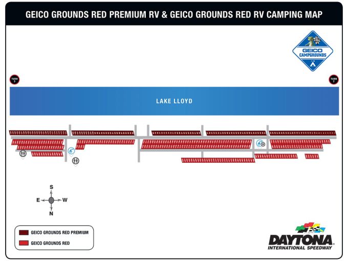 GEICO GROUNDS RED | DAYTONA CAMPING