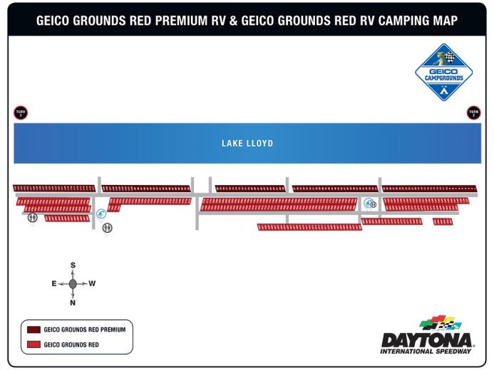 GEICO GROUNDS RED | DAYTONA CAMPING