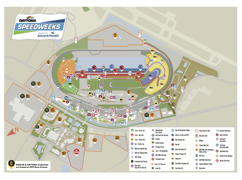 MAPS | DAYTONA INTERNATIONAL SPEEDWAY
